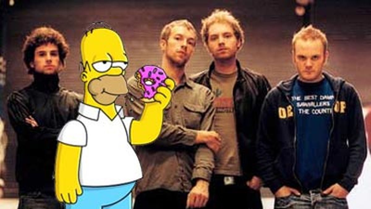 Coldplay toca para Los Simpsons