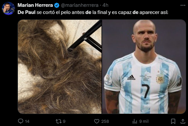 Estallaron los memes de los hinchas tras el corte de pelo de Rodrigo de ...