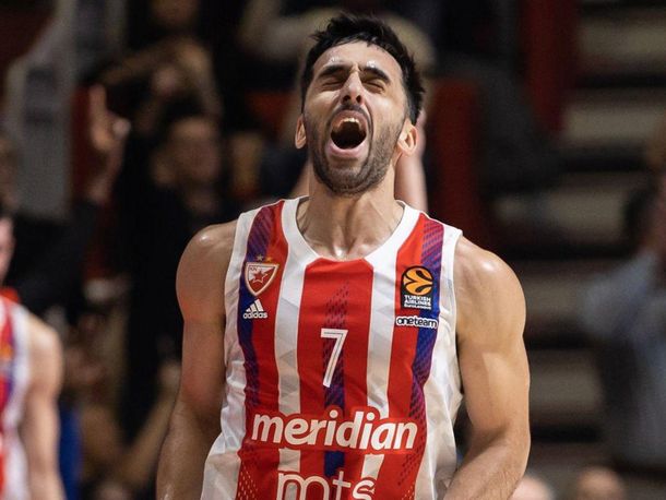 Show total: recital de Campazzo en la victoria del Estrella Roja por la Euroliga