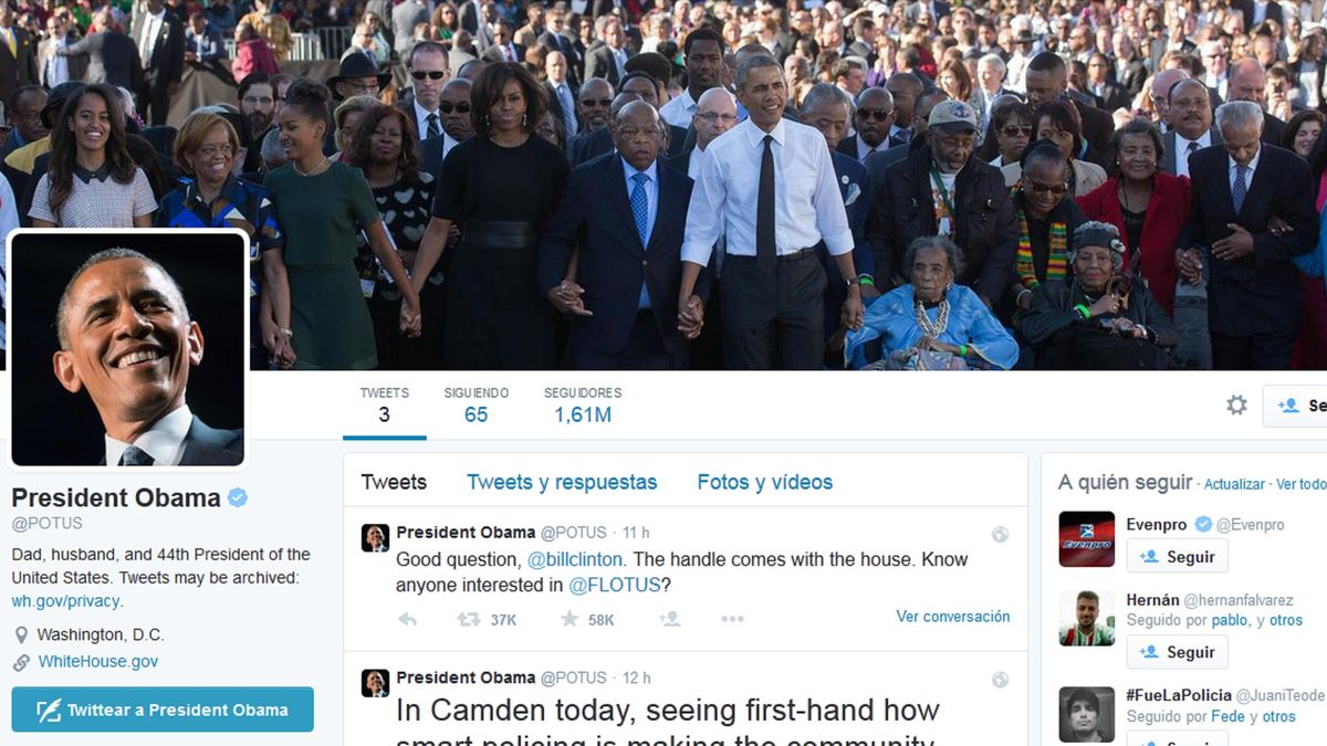Furor en Twitter por la nueva cuenta de Obama