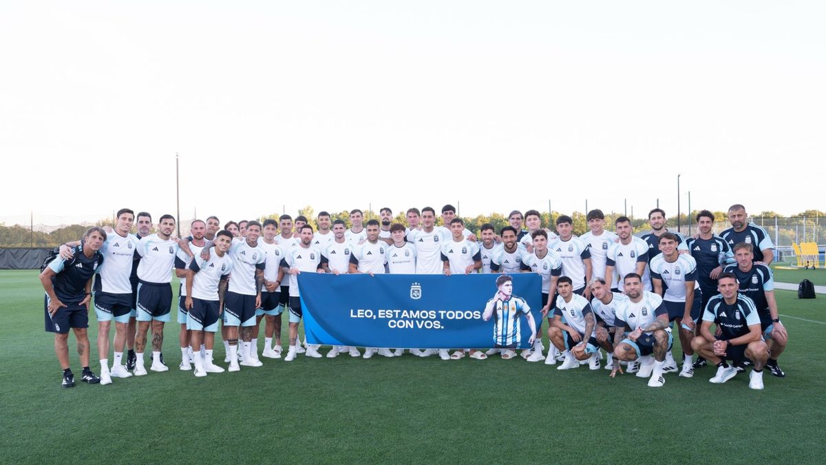 Emotivo mensaje de los jugadores de la Selección Argentina para Leo ...