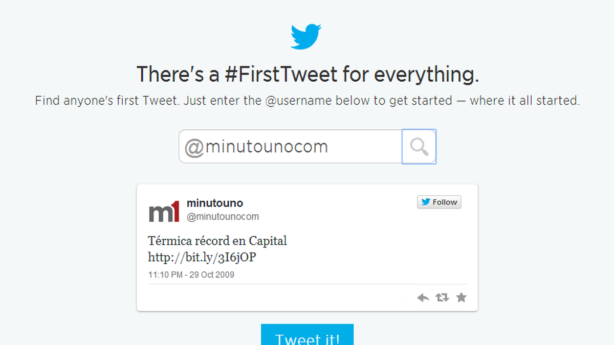 Twitter cumple 8 años y presenta una aplicación para ver tu primer tuit