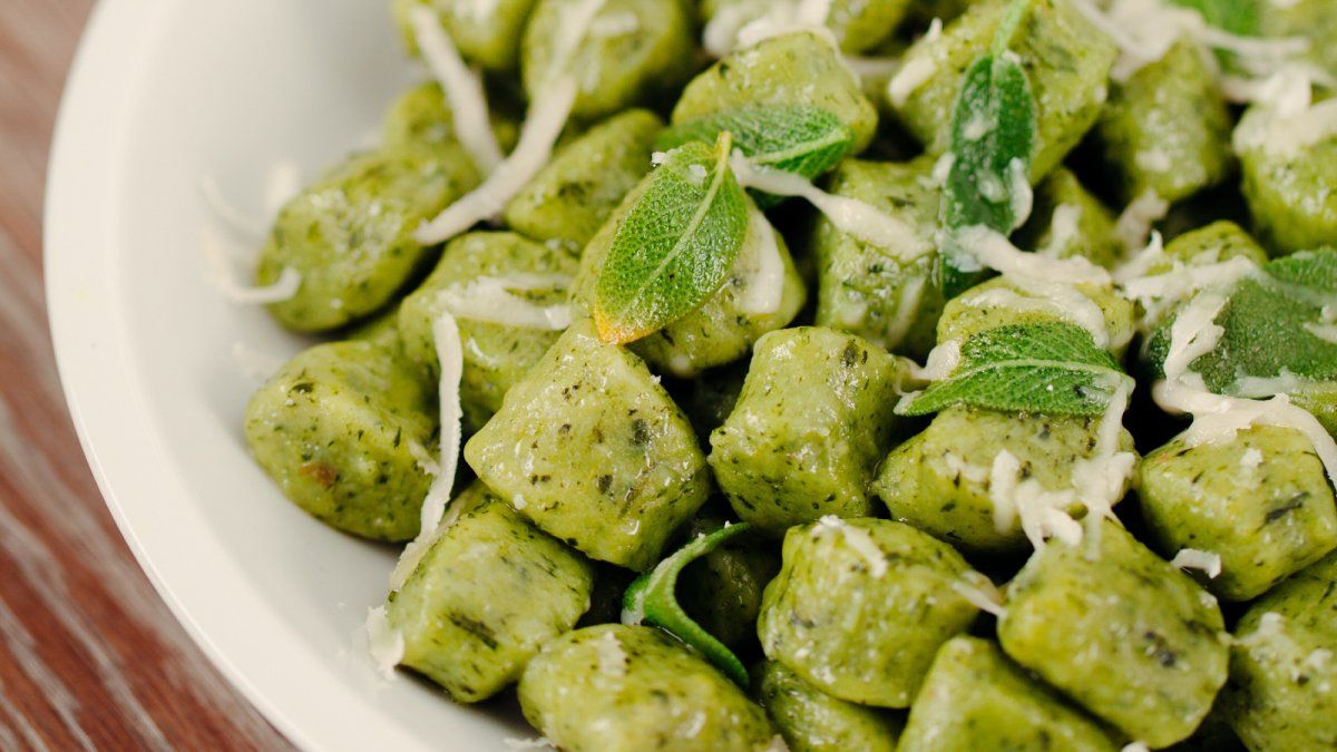 Receta de ñoquis de espinaca