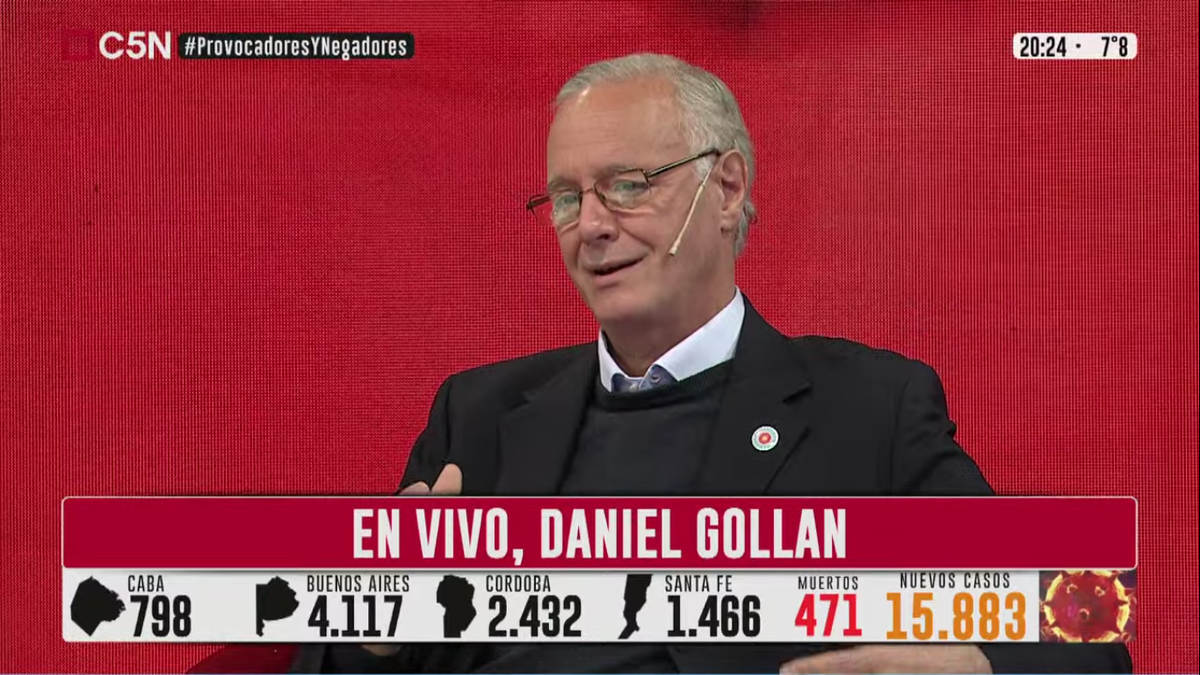 Daniel Gollan en C5N: La oposición fue salvaje durante la pandemia