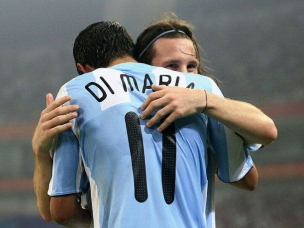 Lionel Messi y Ángel Di María volvieron al estadio donde ganaron el oro ...
