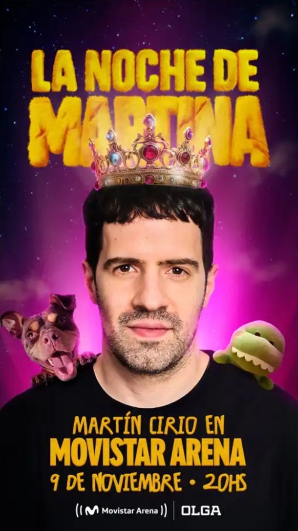 Martín Cirio cumple su sueño: se presentará en el Movistar Arena con un show exclusivo
