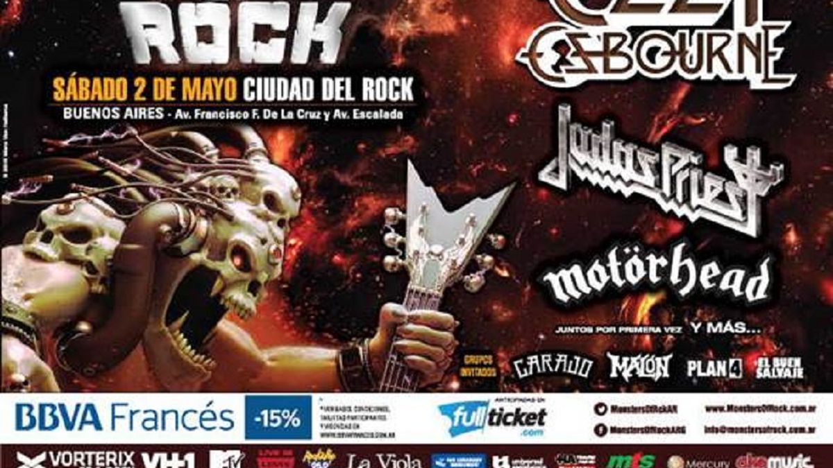 Todo lo que tenés que saber del Monster of Rock
