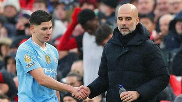 La contundente despedida de Pep Guardiola a Julián Álvarez: Espero que ...
