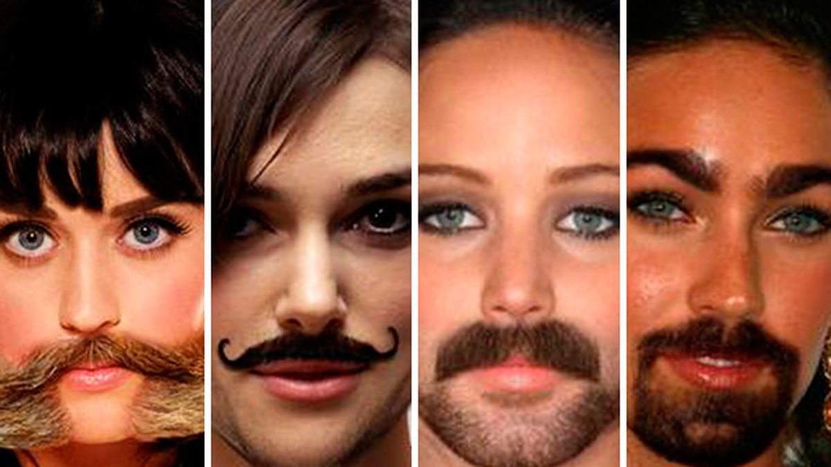 Las mujeres más bellas con barba gracias al Photoshop