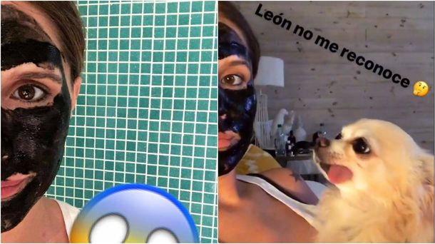 Las fotos de Micaela Tinelli, en pleno tratamiento facial