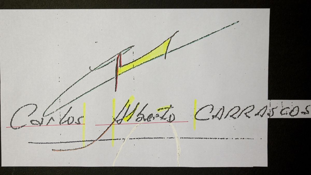 Firma de Carlos Alberto Carrascosa
