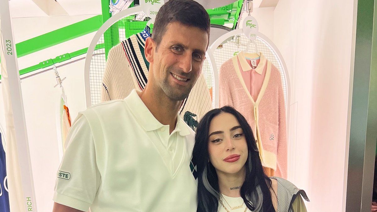 Nicki Nicole y Novak Djokovic se encontraron en París