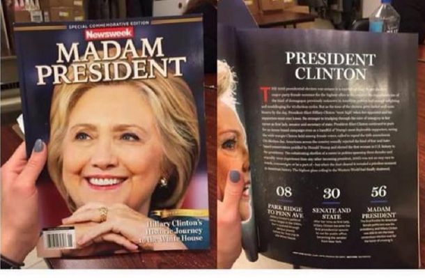 Newsweek puso a Hillary Clinton como presidenta en su portada y debió ...