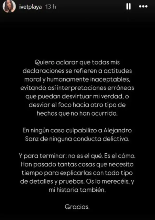 Una fan acusa a Alejandro Sanz de conductas inapropiadas