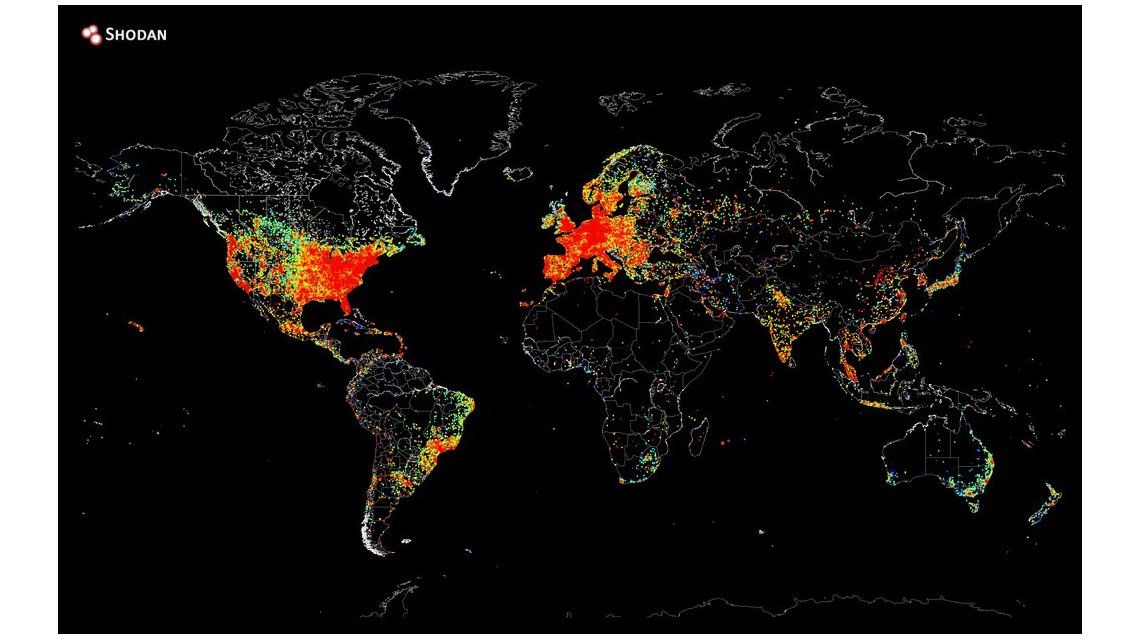 Conocé este mapa con todas las conexiones a Internet del mundo