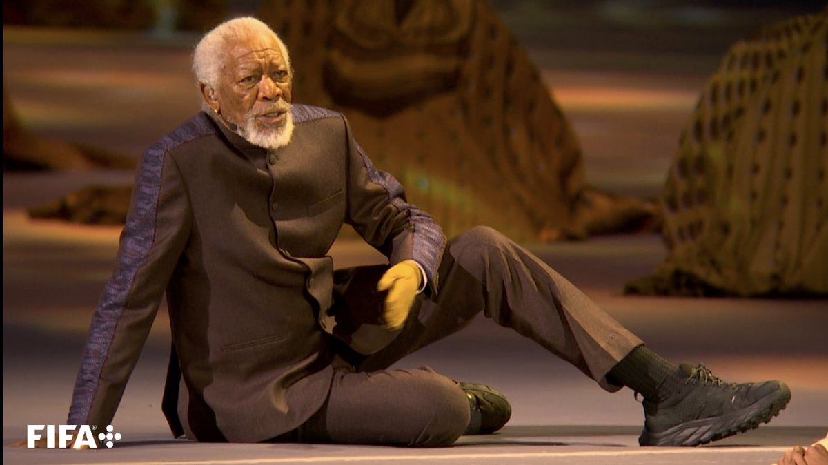 Morgan Freeman sorprendió en la inauguración del Mundial de Qatar 2022 ...