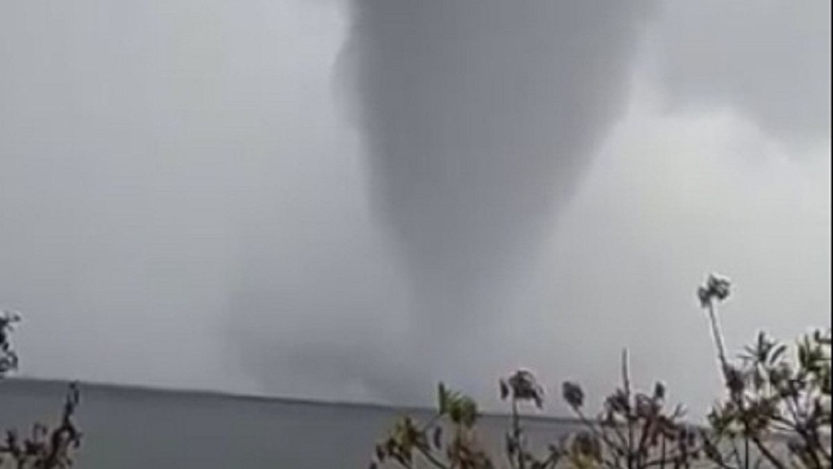 VIDEO: La espectacular tromba marina que sorprendió a Uruguay