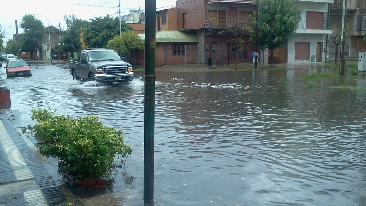 Así quedó un barrio de Avellaneda tras las lluvias