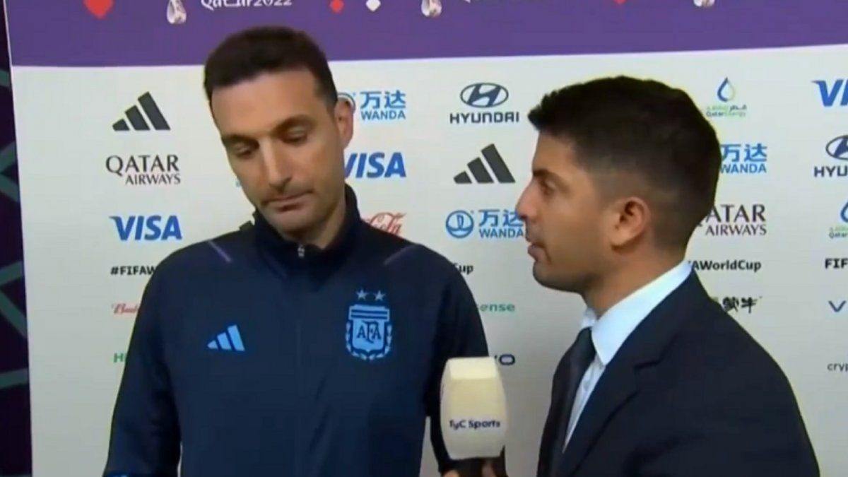 La emoción de Lionel Scaloni al ver los festejos en el Obelisco