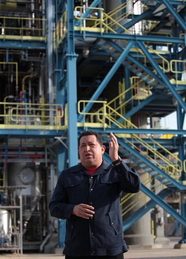 Chávez propuso una fuerte integración entre YPF y PDVSA