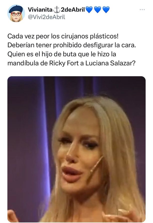 Los memes tras la aparición de Luciana Salazar en la Noche de Mirtha