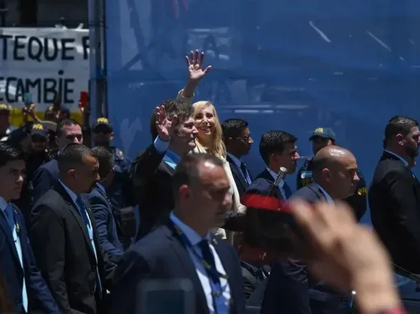 El ingreso de Javier Milei a la Casa Rosada