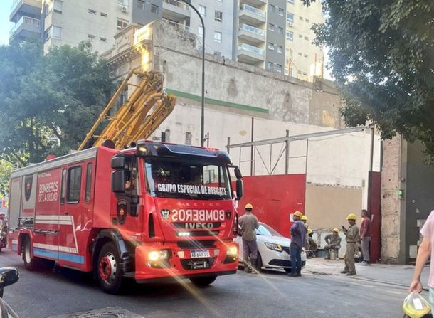 Otro derrumbe en una obra en construcción en Caballito