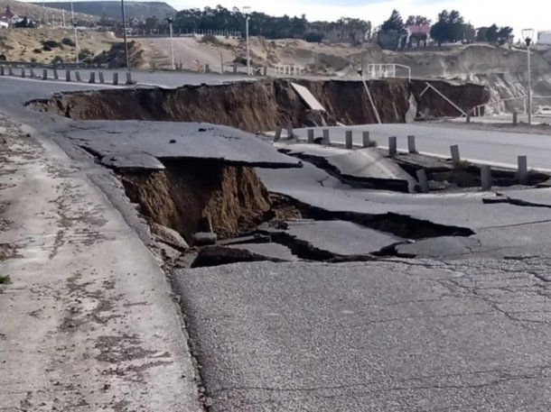 Comodoro Rivadavia: se desmoronó la Ruta 3