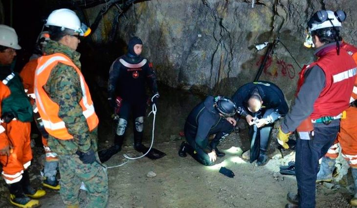 Chile, otra vez en vilo por mineros: tres hombres están atrapados a 70 metros de profundidad