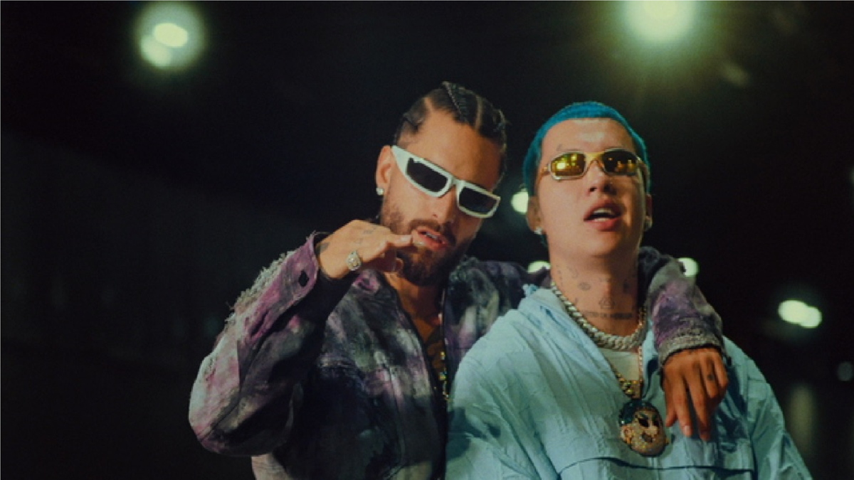 Maluma y Blessd presentaron El Reloj, su nueva colaboración