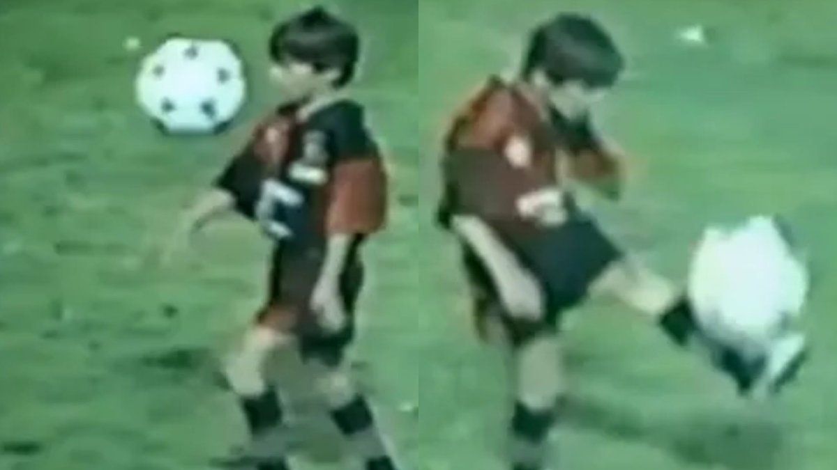 Apareció un video inédito de Lionel Messi de niño haciendo jueguitos en ...