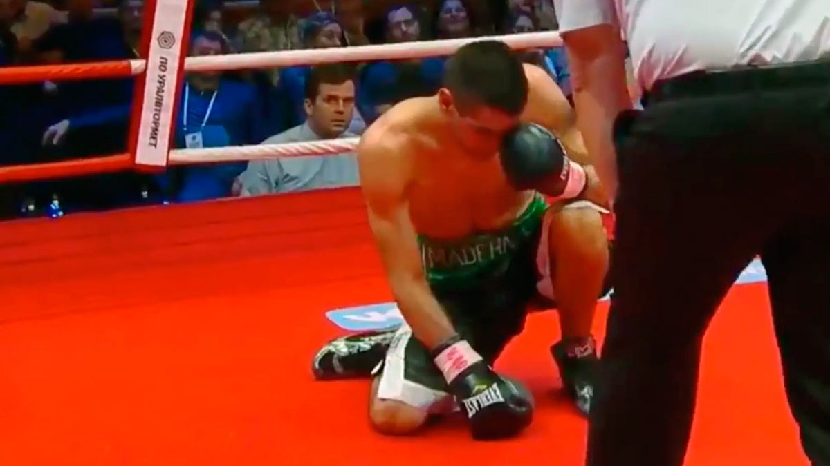 Boxeo: el KO del ruso Chudinov al argentino Maderna