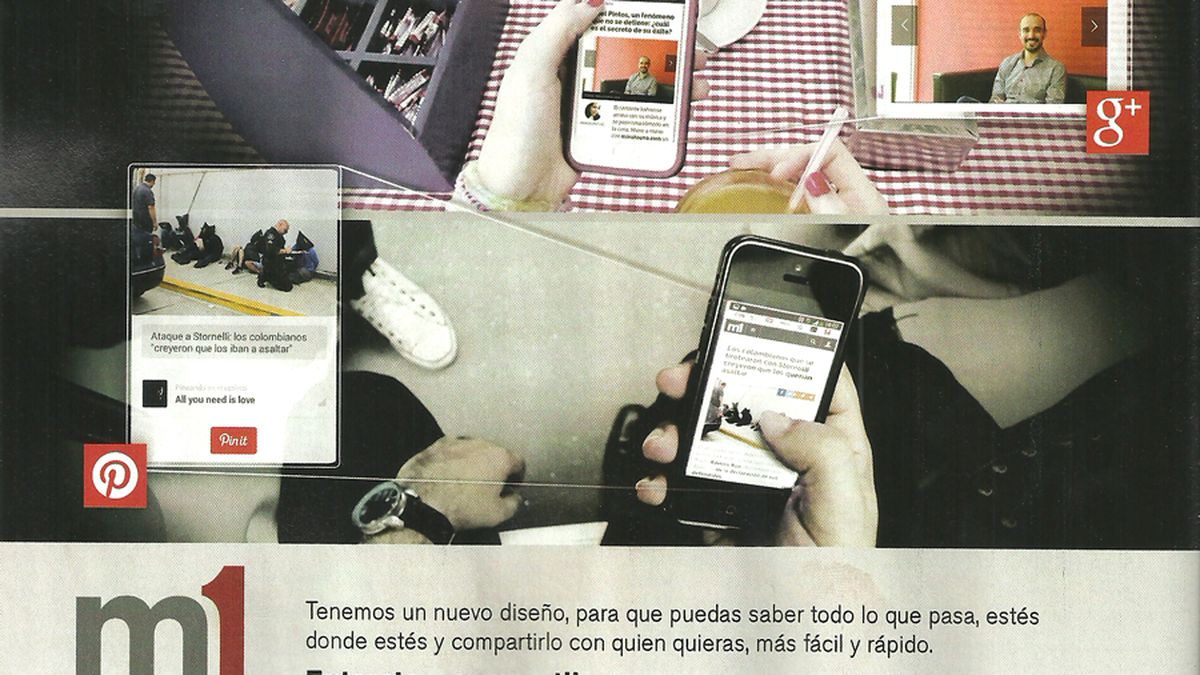 La promo de minutouno.com llegó a la revista Gente