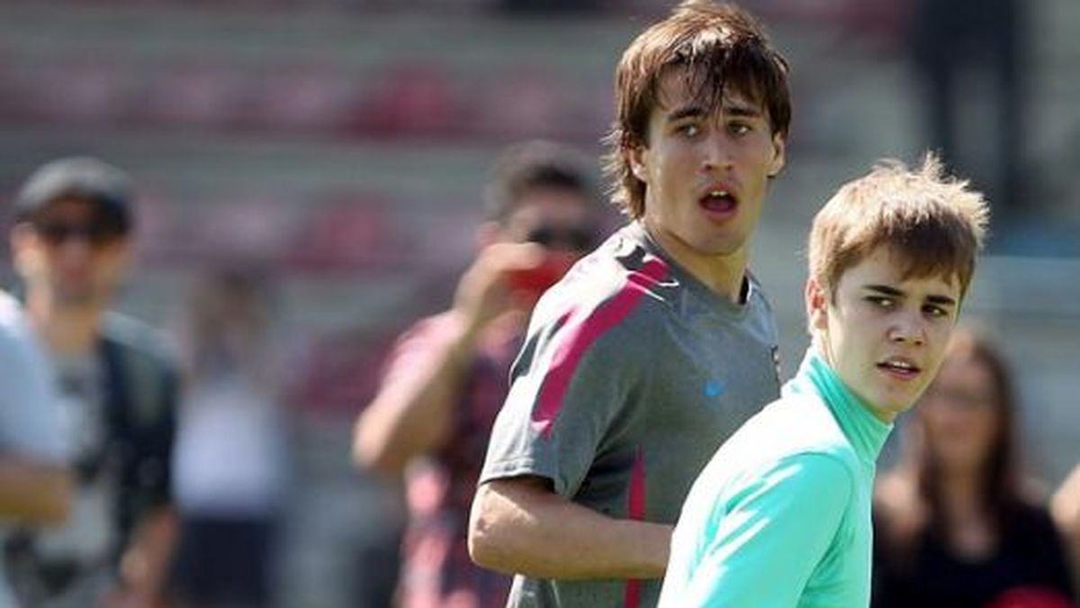 Justin llegó al Barcelona