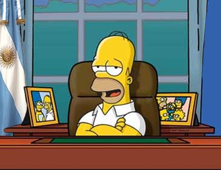 A la oposición la lidera Homero Simpson