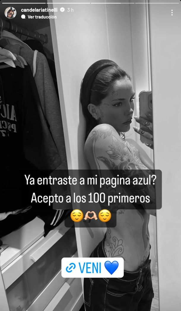 Onlyfans El Regalito De Candelaria Tinelli Para Quienes Se Sumen