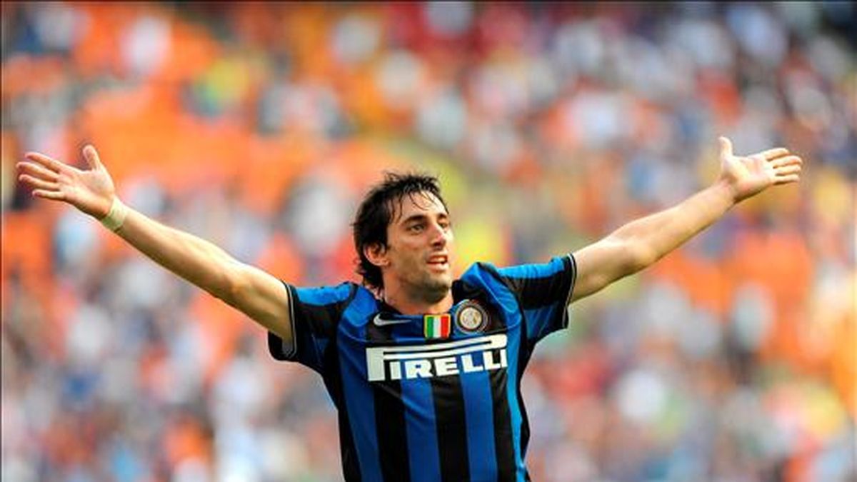 Diego Milito marcó un gol en la victoria del Inter