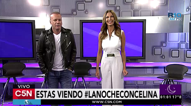 Celina Rucci debutó en C5N como conductora de La Noche