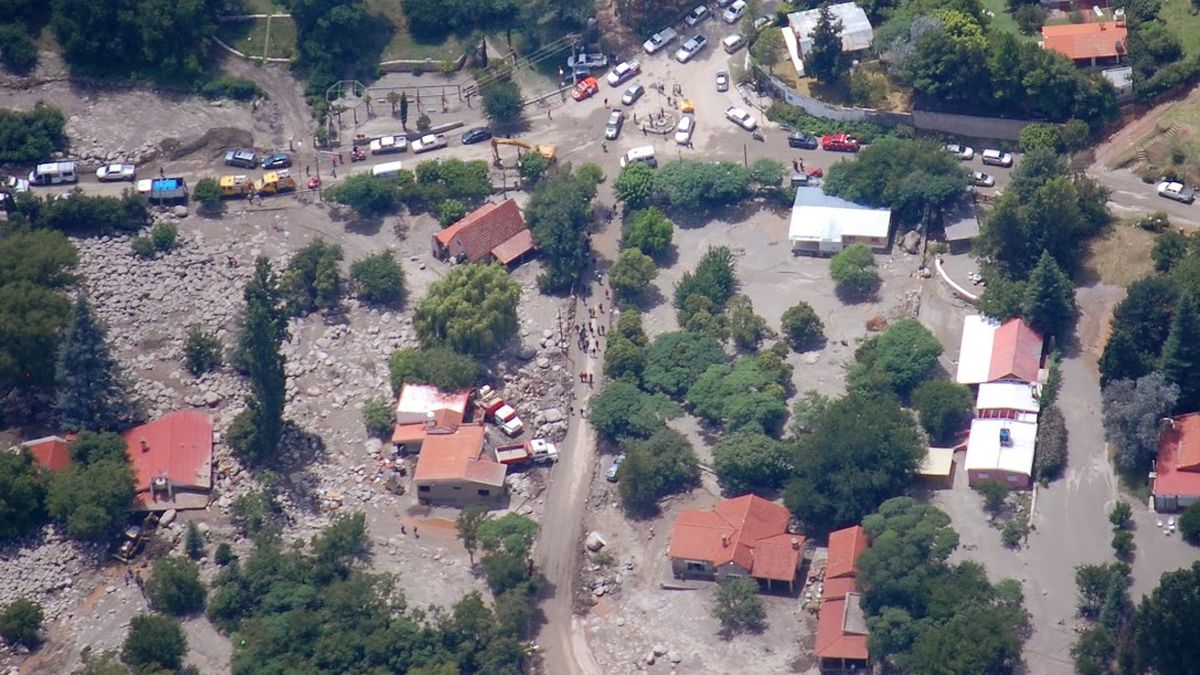 Así quedó El Rodeo tras el alud en Catamarca