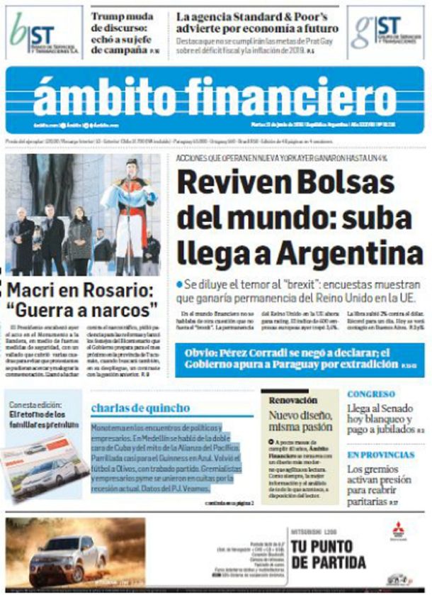 Ámbito Financiero presenta su nueva y moderna imagen