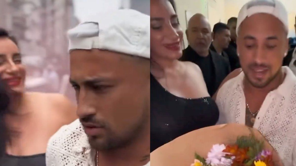 La Gran Pelea: Yao Cabrera llegó al Gran Rex con la mamá de Tomás ...