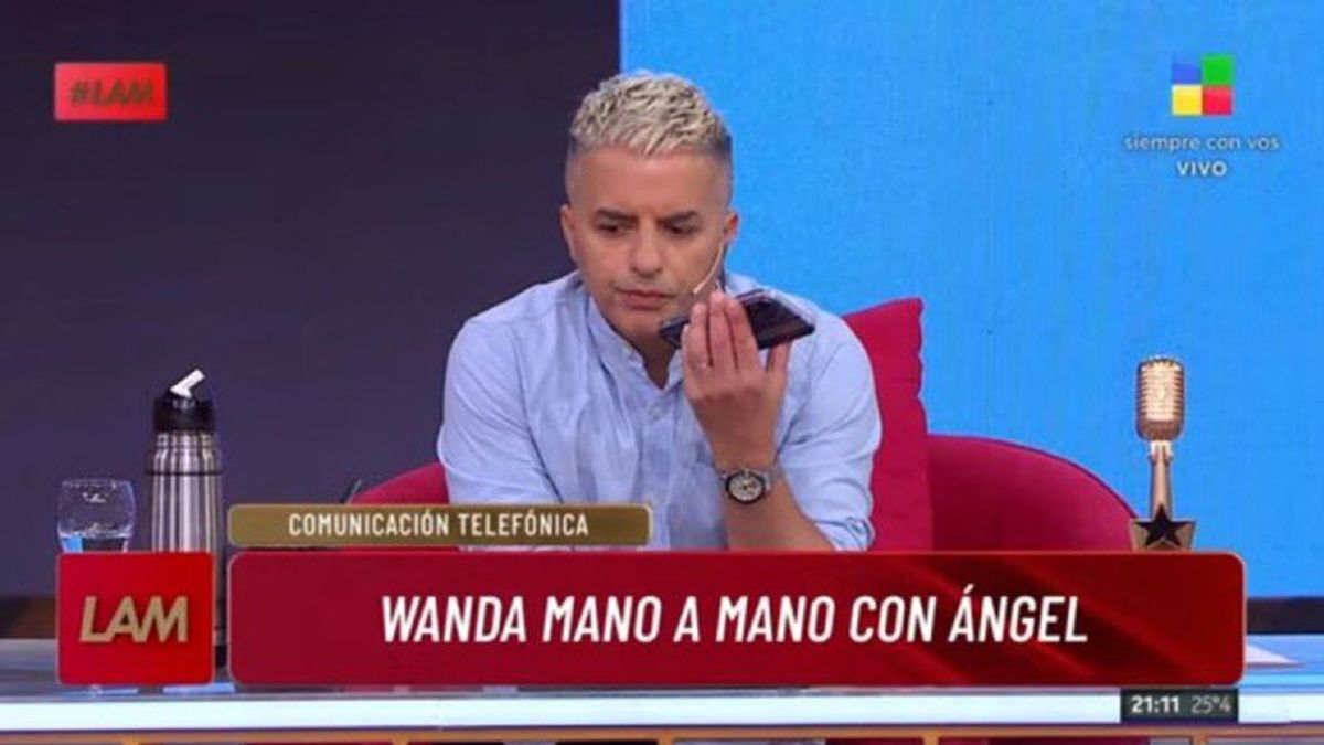 Wanda Nara llamó en vivo a Ángel de Brito para destrozar a Mauro Icardi ...