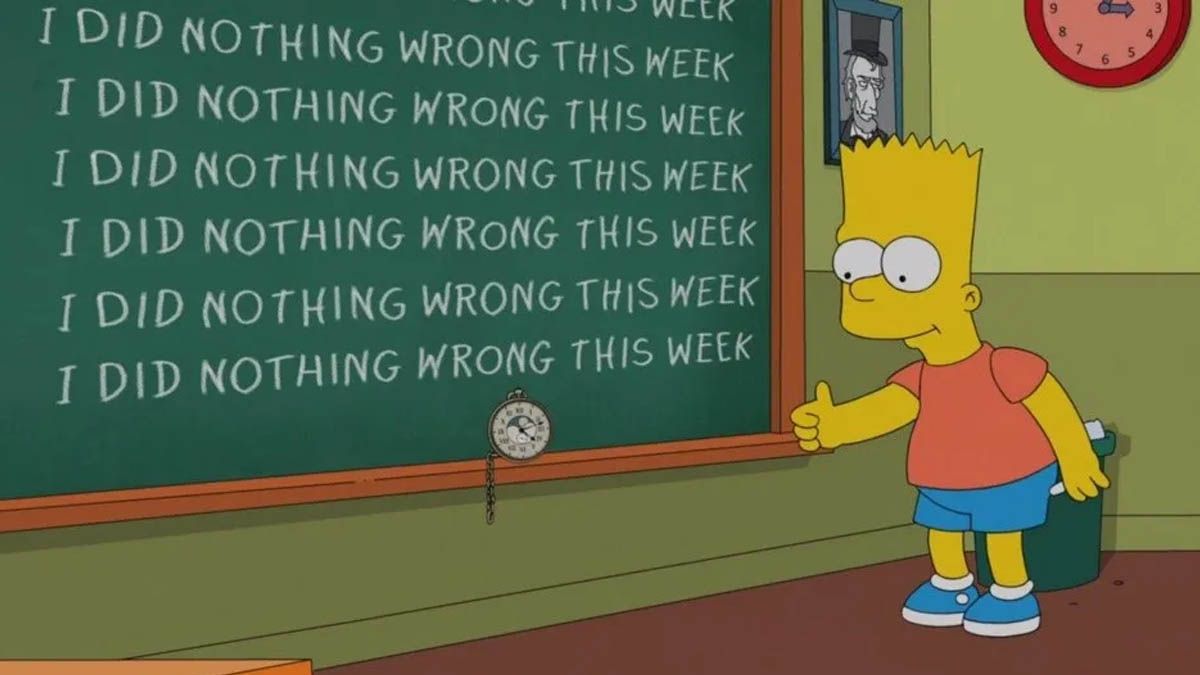 Incumplieron la cuarentena y los castigaron como a Bart Simpson