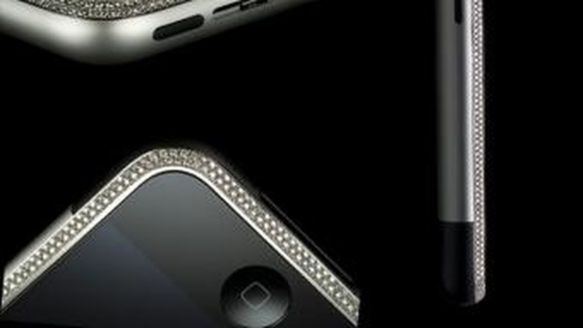 iPhone con diamantes