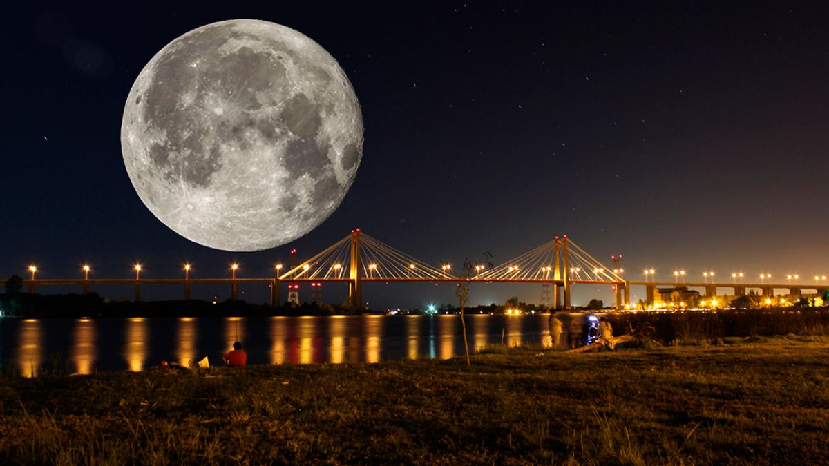 Superluna de nieve: así se la vio en la Argentina