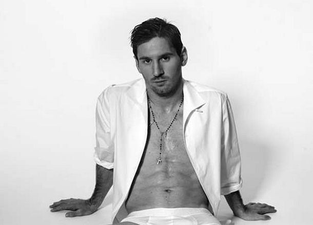 La sensuales fotos de Lionel Messi como modelo
