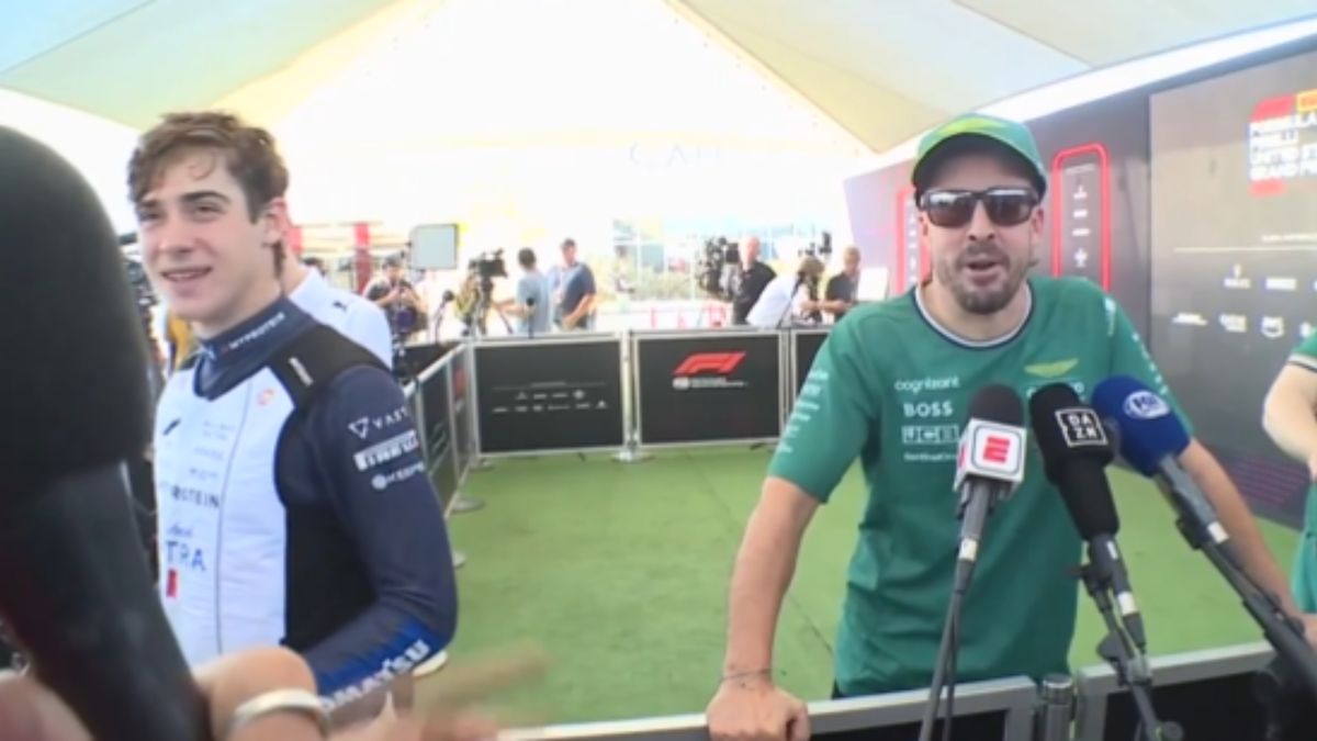 El divertido momento entre Fernando Alonso y Franco Colapinto que es viral
