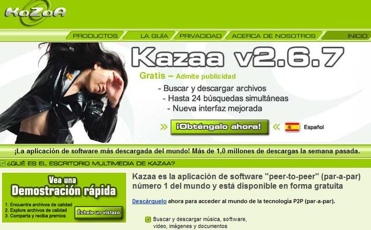 Vuelve el Kazaa... pero será pago