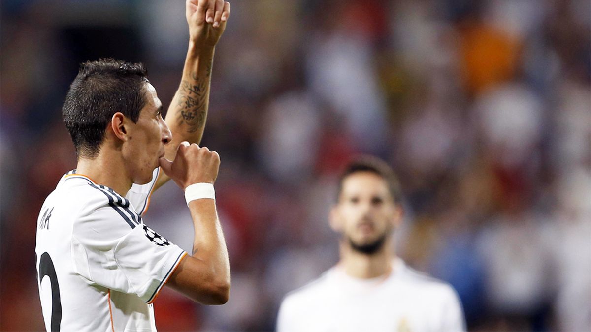 Ángel Di María convirtió en la victoria del Real Madrid