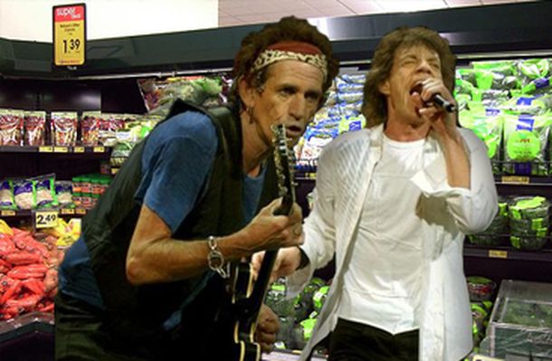 Un supermercado festeja sus diez años con los Rolling Stones